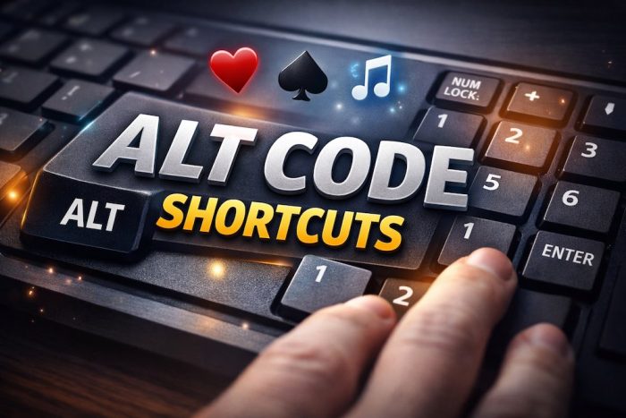 Alt Codes – How to Type Special Characters and Keyboard Symbols on ...